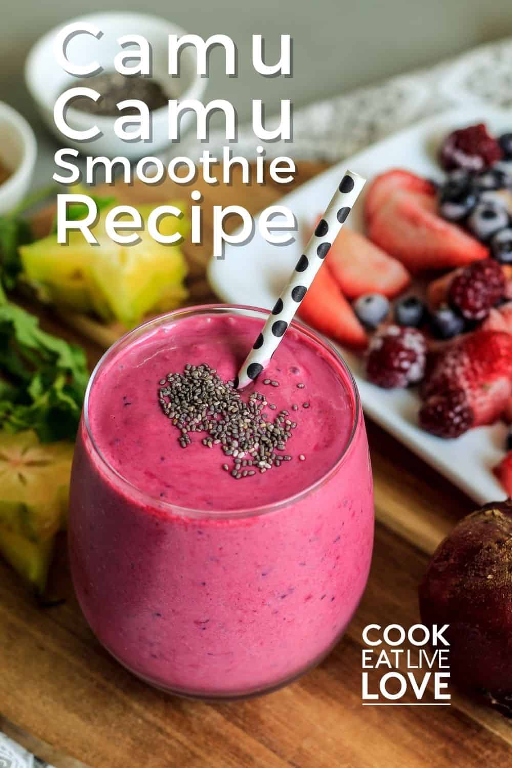 Quick Superfood Smoothie with Camu Camu Powder ~ Cook Eat Live Love Quick Superfood Smoothie with Camu Camu Powder ~ Cook Eat Live Love