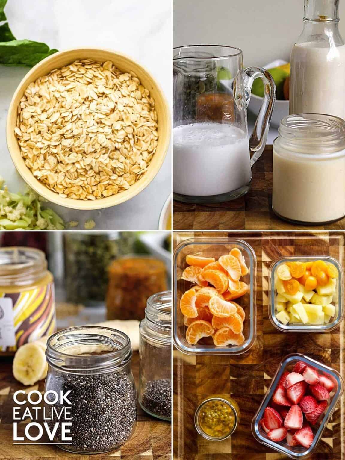 5 easy make ahead oat jars to meal prep breakfast - Cook Eat Live Love