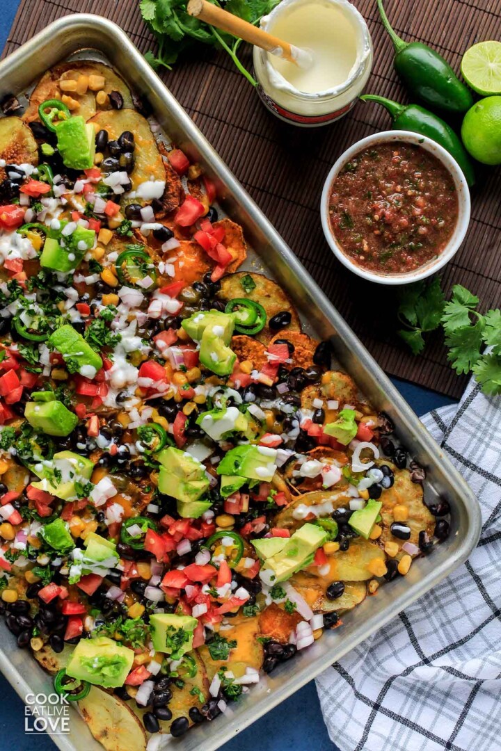 Easy Loaded Potato Nachos - Cook Eat Live Love