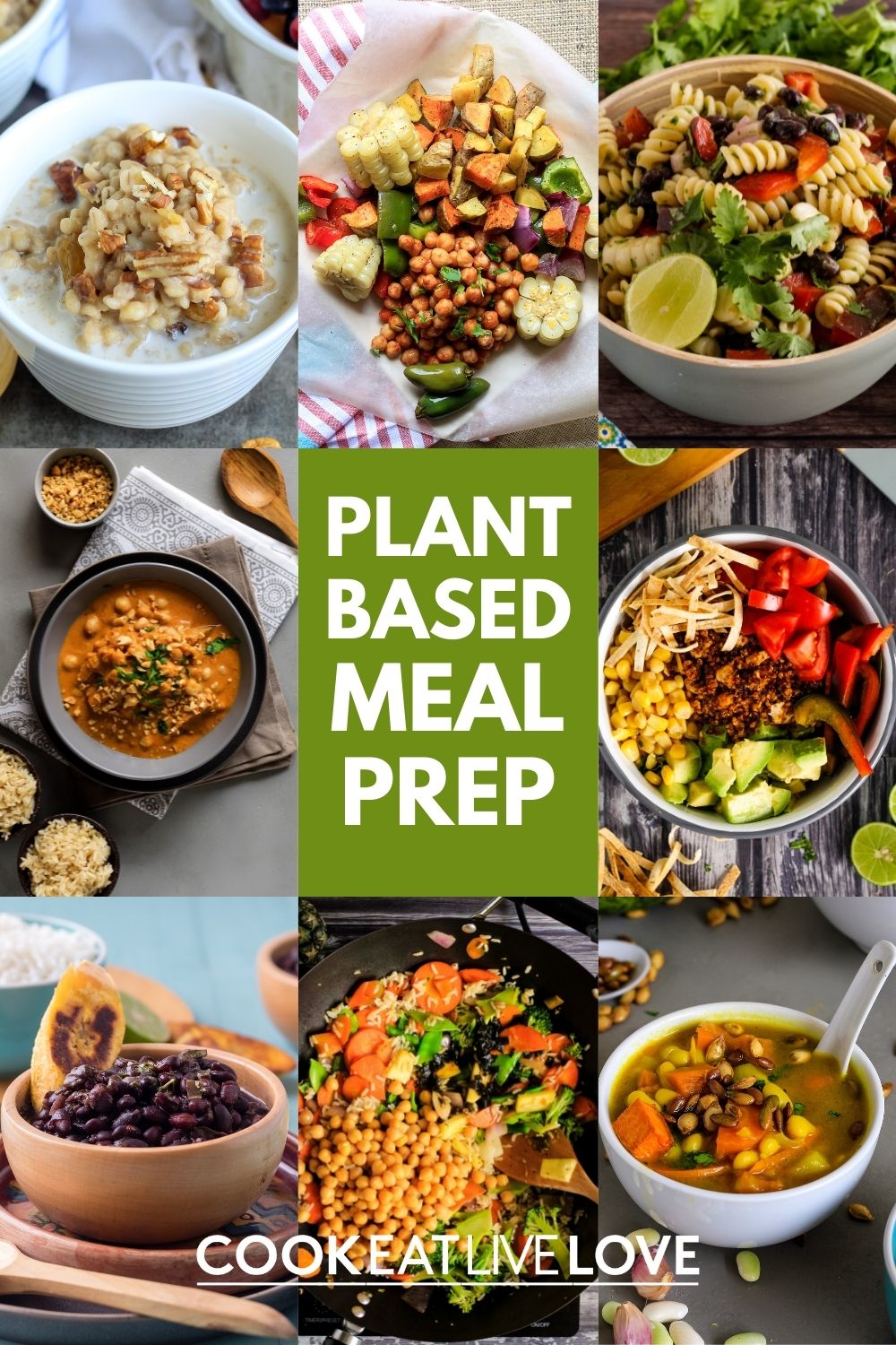 Easy Plant-Based Meal Prep Ideas & Recipes (Vegan, Dairy-Free)