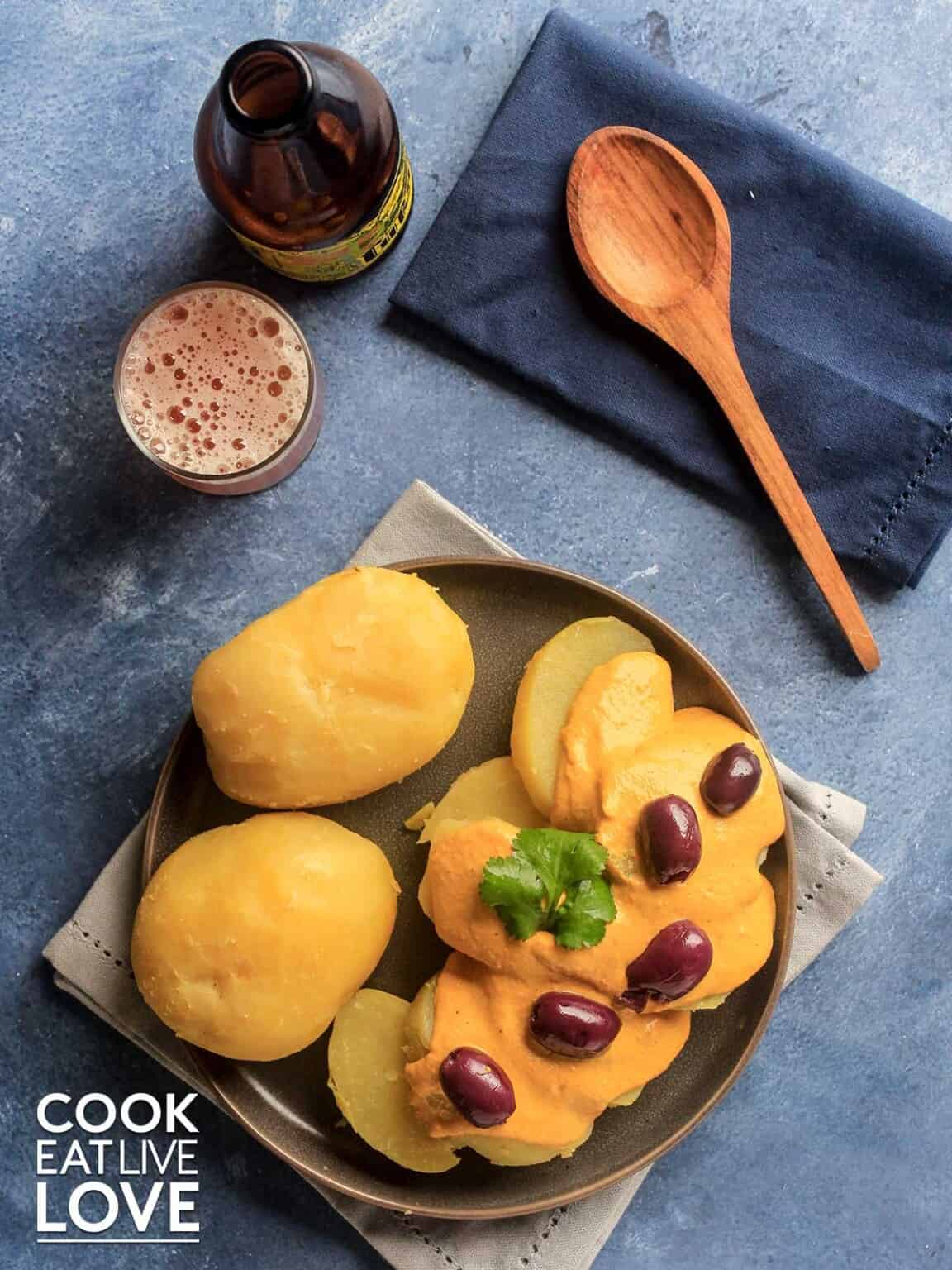 Potatoes with Huancaina Sauce Recipe - Cook Eat Live Love