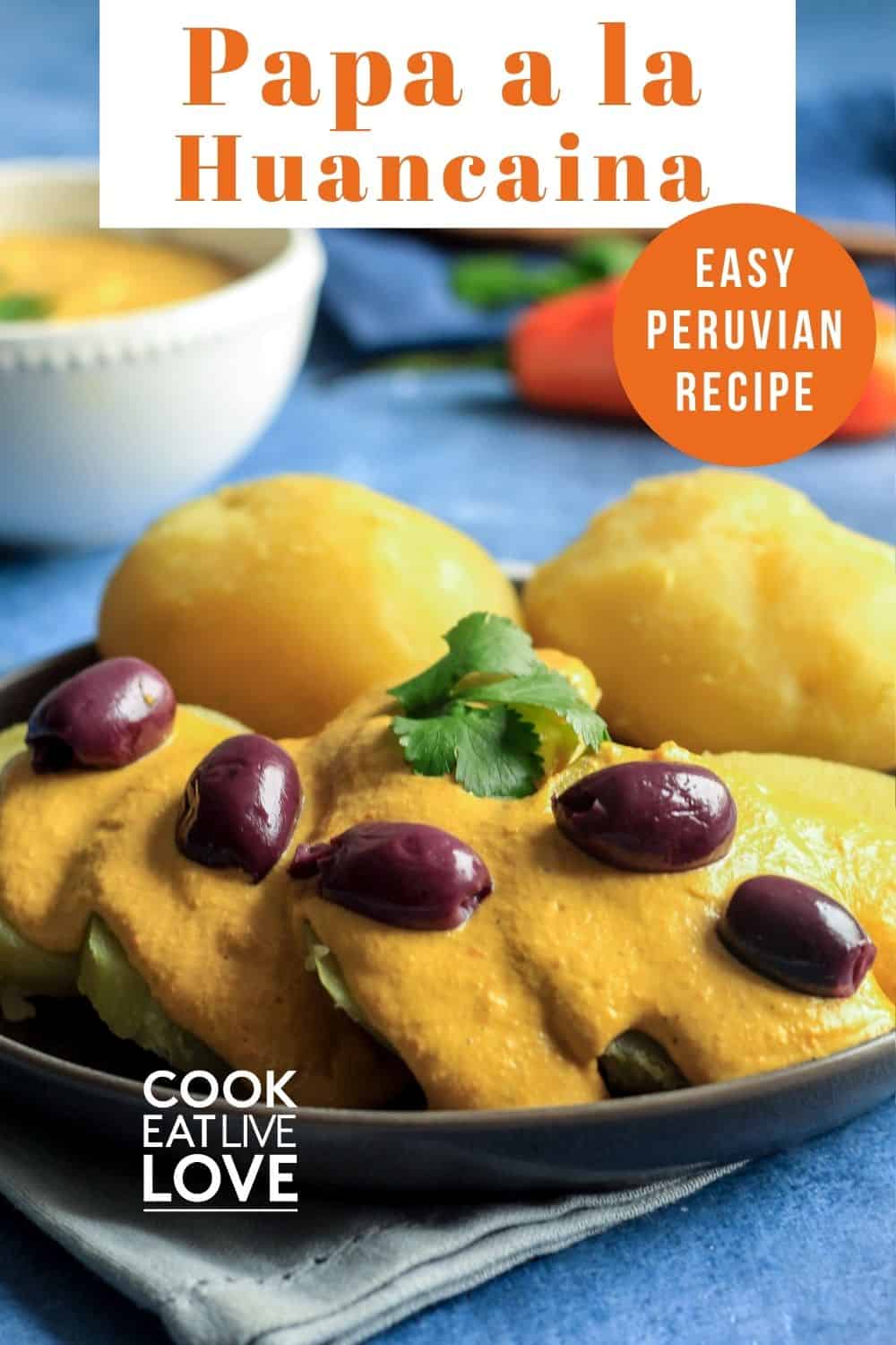 Potatoes with Huancaina Sauce Recipe - Cook Eat Live Love