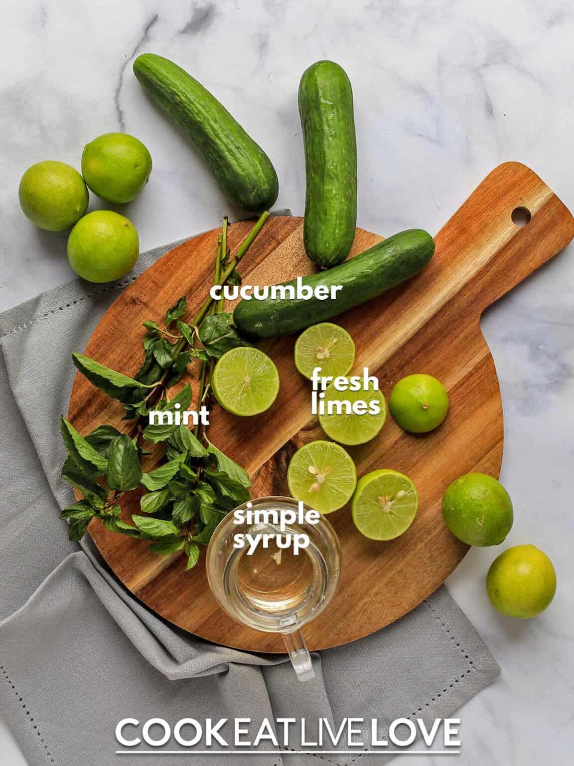 Cucumber Agua Fresca (Sparkling Lime Cucumber Drink) - Cook Eat Live Love