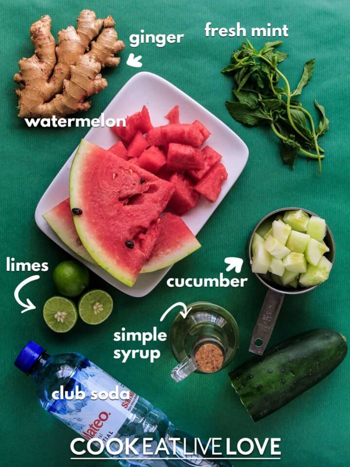 Refreshing Cucumber Watermelon Soda - Cook Eat Live Love