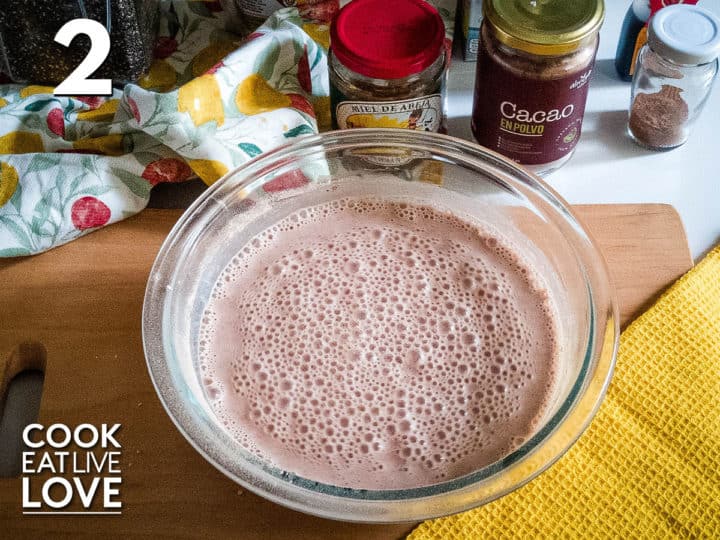 Lucuma Dessert Chia Pudding with Cacao Cream - Cook Eat Live Love