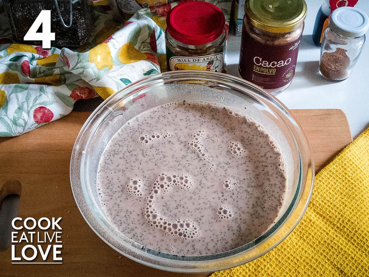 Lucuma Dessert Chia Pudding with Cacao Cream - Cook Eat Live Love