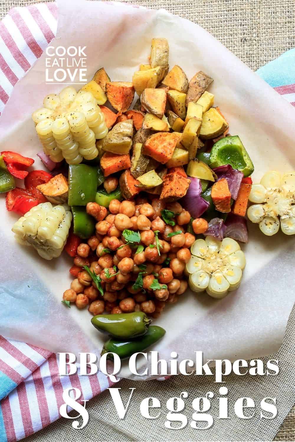 BBQ Chickpea Sheet Pan Dinner - Cook Eat Live Love