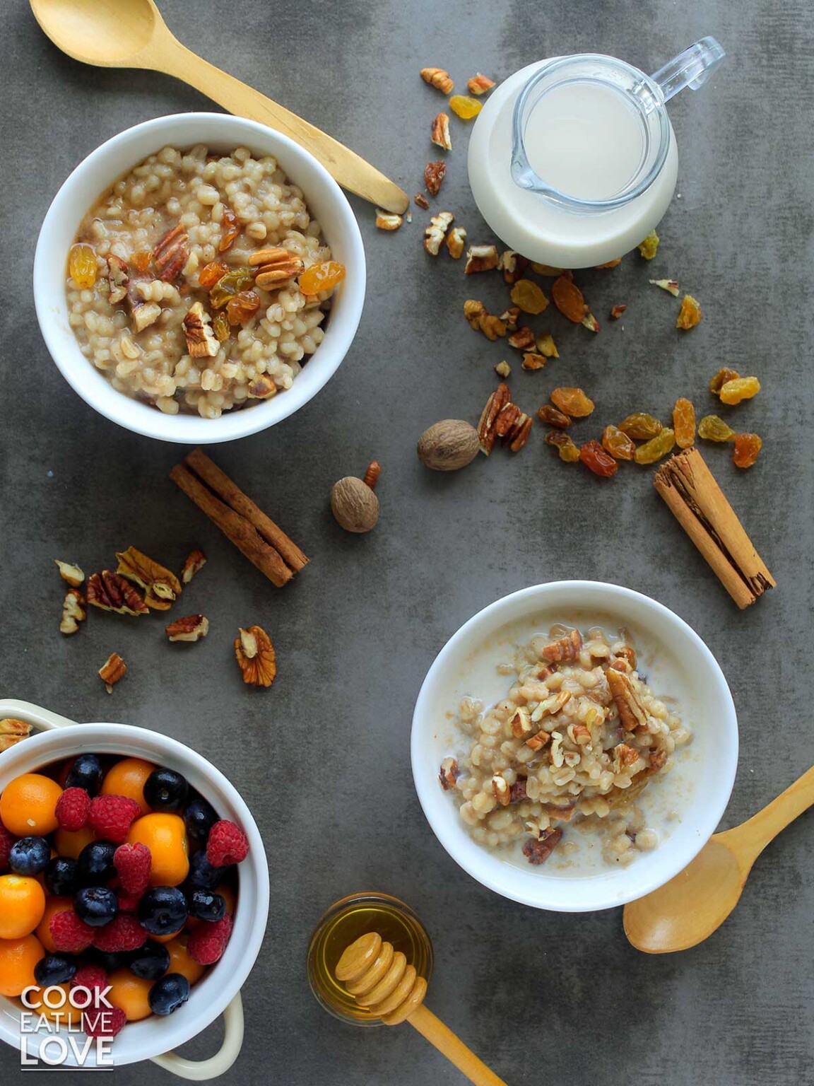 Breakfast Barley Porridge Recipe - Cook Eat Live Love