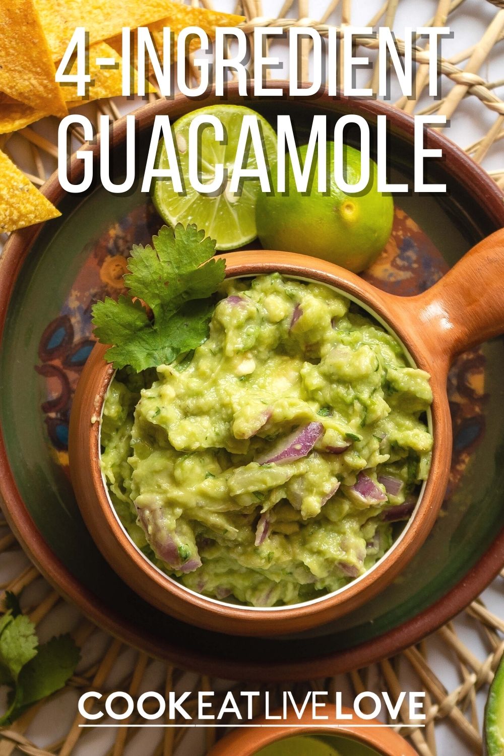 Quick and Easy 4-Ingredient Guacamole - Cook Eat Live Love