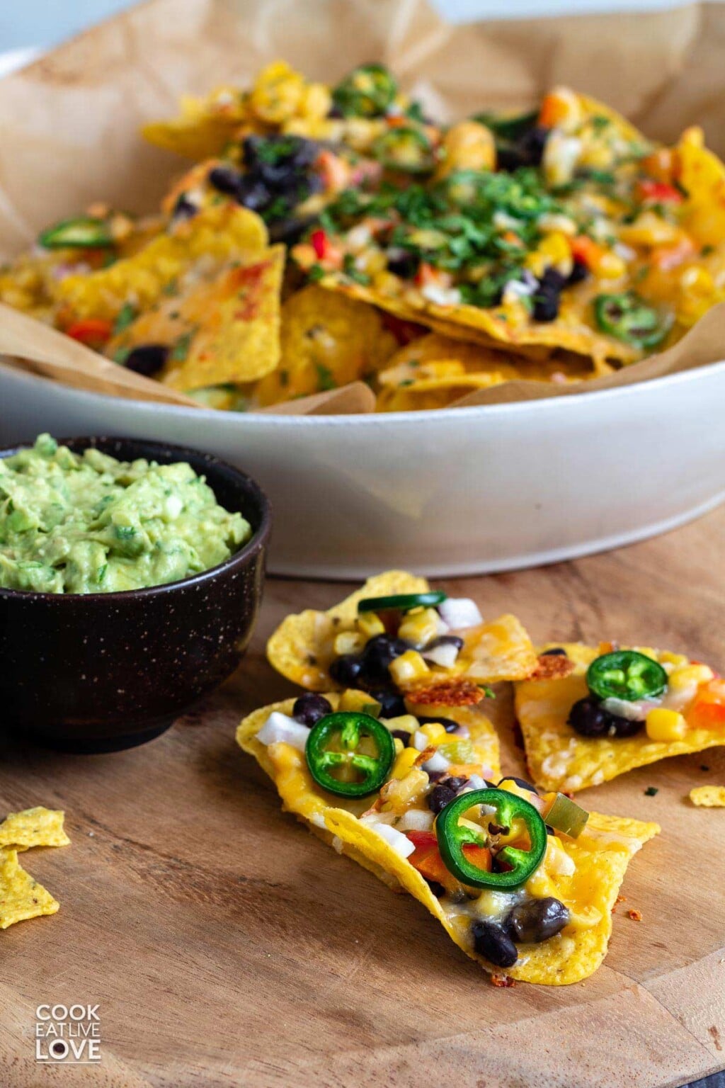 Loaded Vegetarian Nachos - Cook Eat Live Love