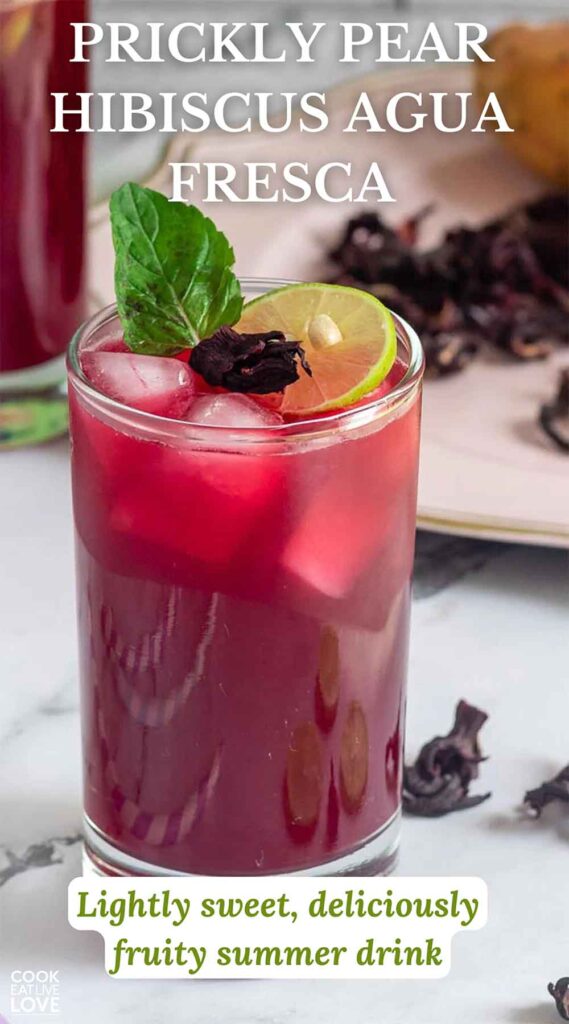 Prickly Pear Hibiscus Agua Fresca - Cook Eat Live Love