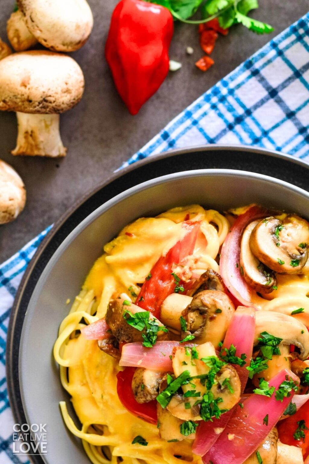 Tallarines a la Huancaina (Pasta Huancaina) - Cook Eat Live Love