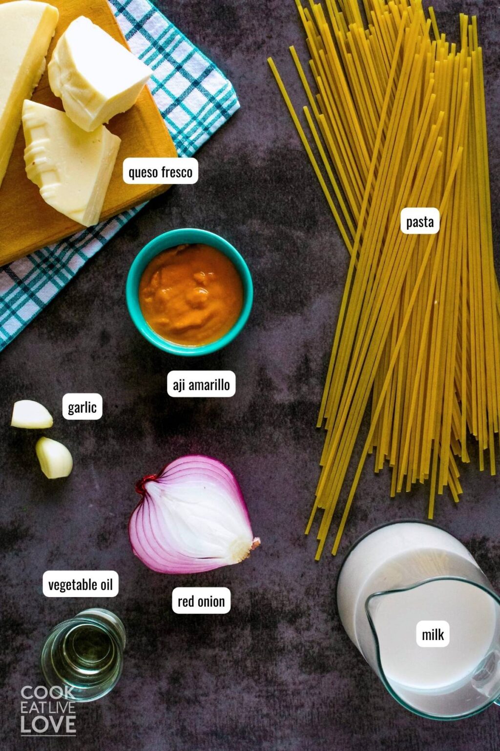 Tallarines a la Huancaina (Pasta Huancaina) - Cook Eat Live Love