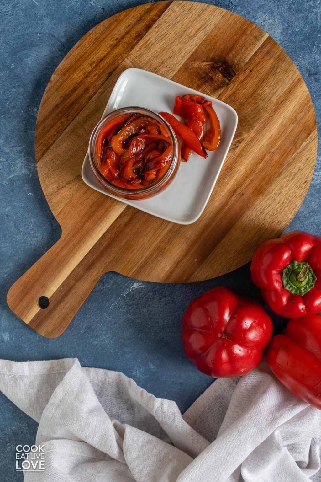 Easy Roasted Red Peppers in the Air Fryer - Cook Eat Live Love