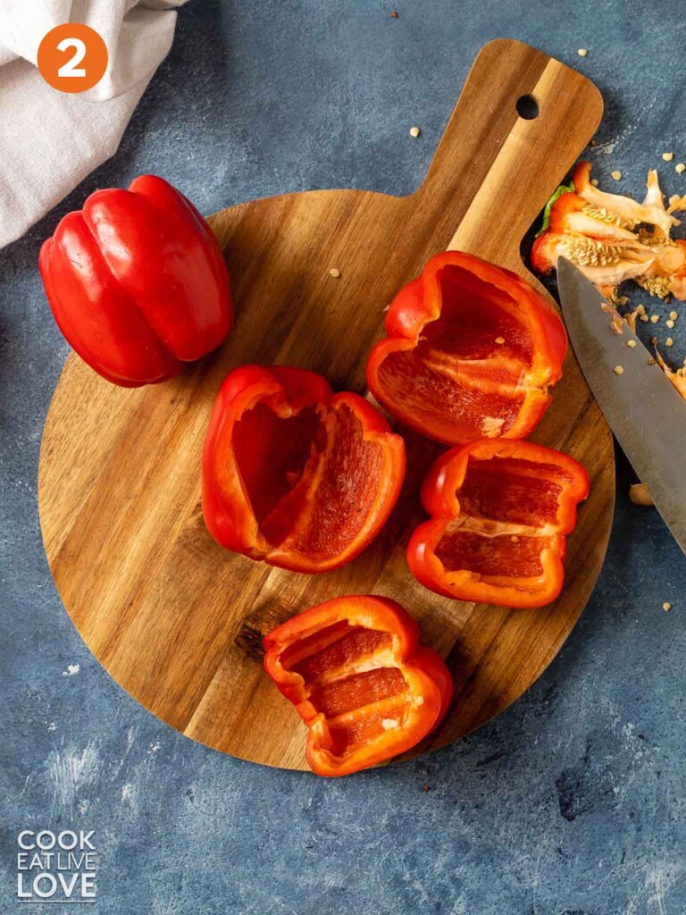 Easy Roasted Red Peppers in the Air Fryer - Cook Eat Live Love