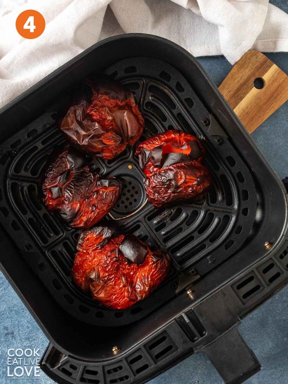 Easy Roasted Red Peppers in the Air Fryer - Cook Eat Live Love