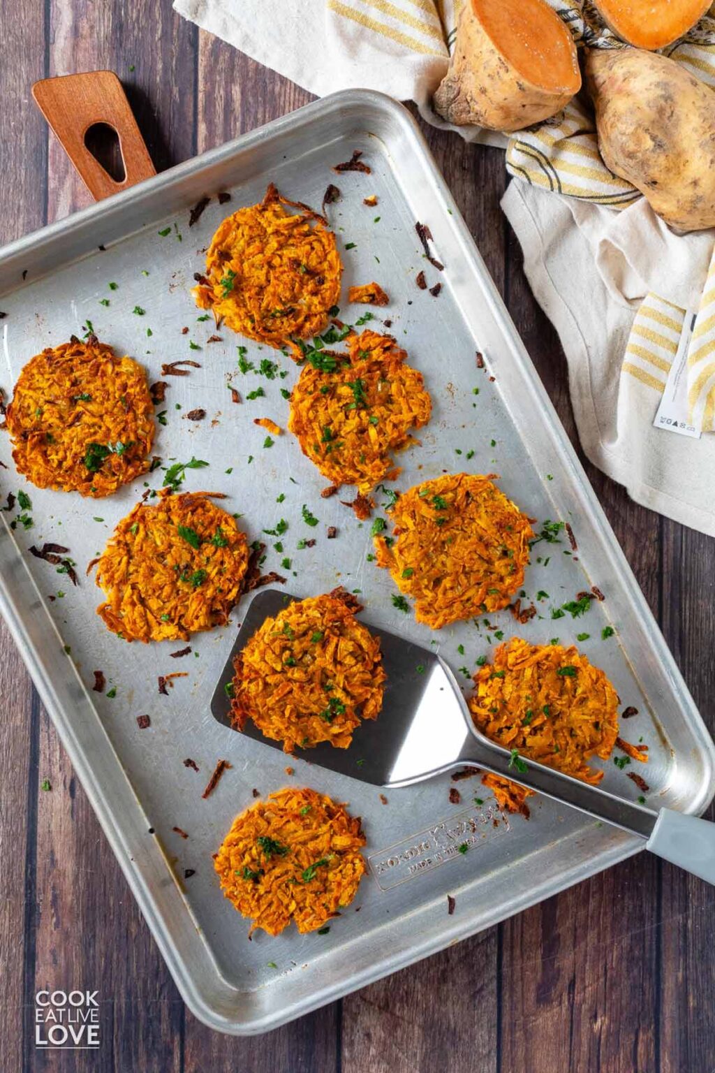 Crispy Sweet Potato Hash Browns - Cook Eat Live Love