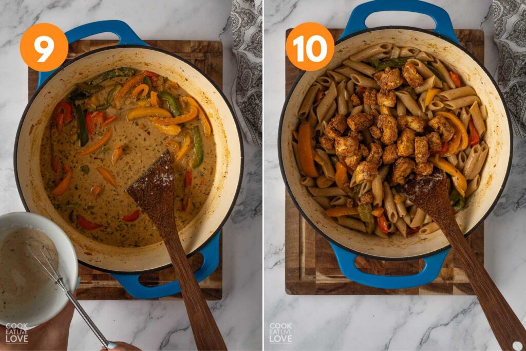 Creamy Vegan Rasta Pasta - Cook Eat Live Love