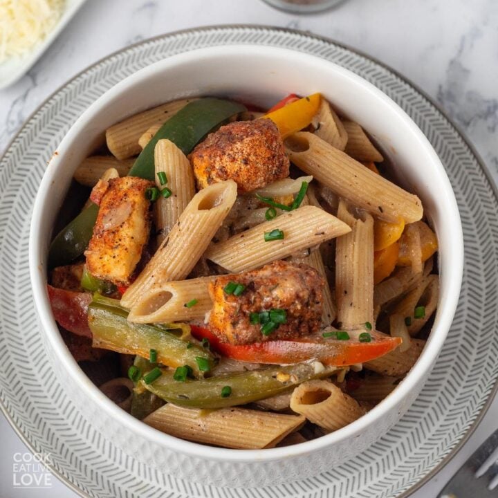 Creamy Vegan Rasta Pasta - Cook Eat Live Love